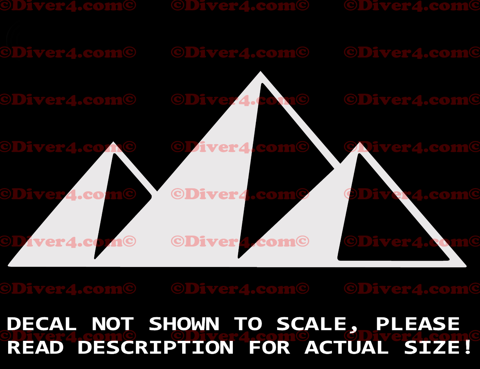 The Great Pyramids Silhouette Vinyl Decal Sticker USA Made and Sold ...