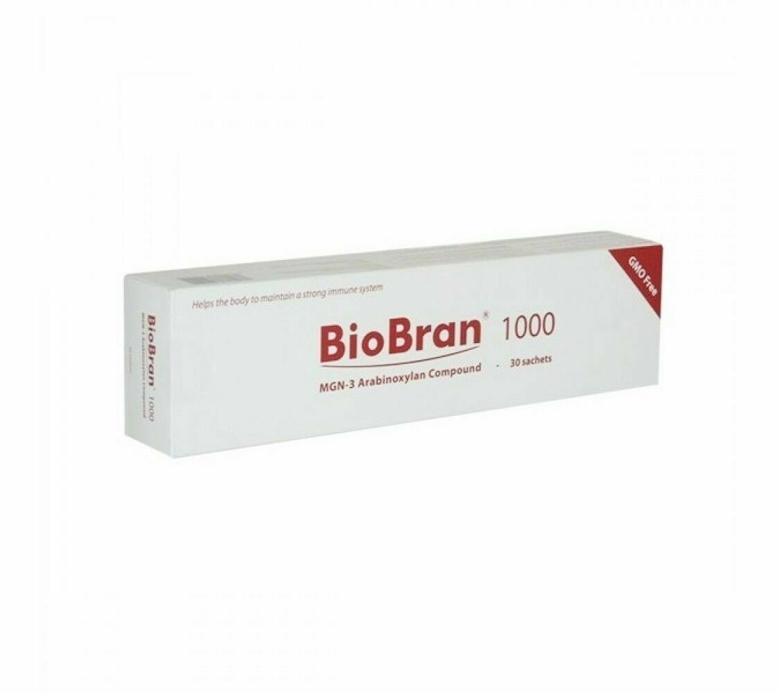 BioBran 1000 MGN-3 - Natural Supplement Immunostimulatory - 30 Sachets ...