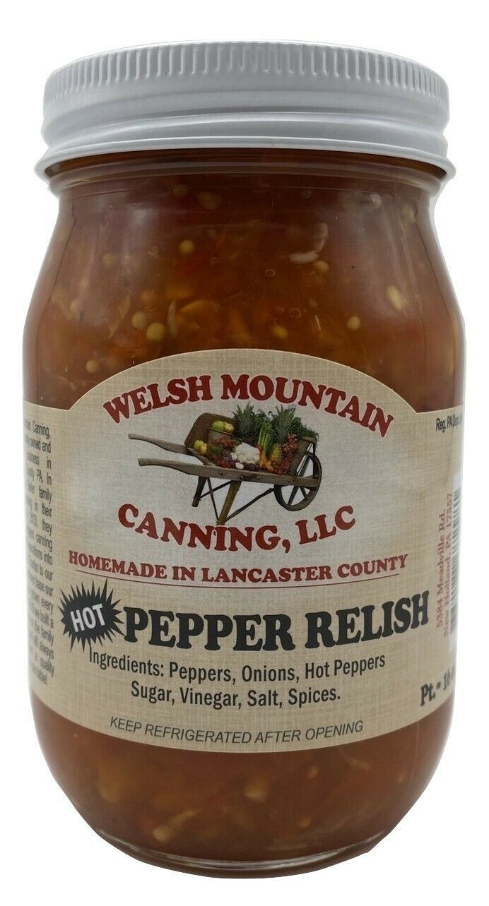 HOT PEPPER RELISH - 100% Natural Sweet & Hot Pepper Blend Amish ...
