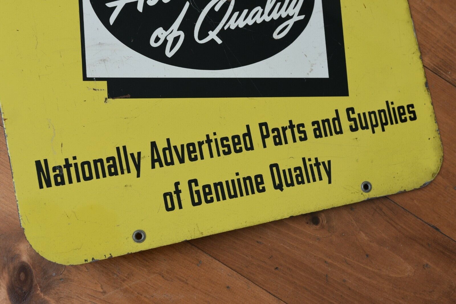 VINTAGE NAPA AUTO PARTS 1950'S DUAL SIDED METAL SIGN AUTHENTIC GARAGE ...