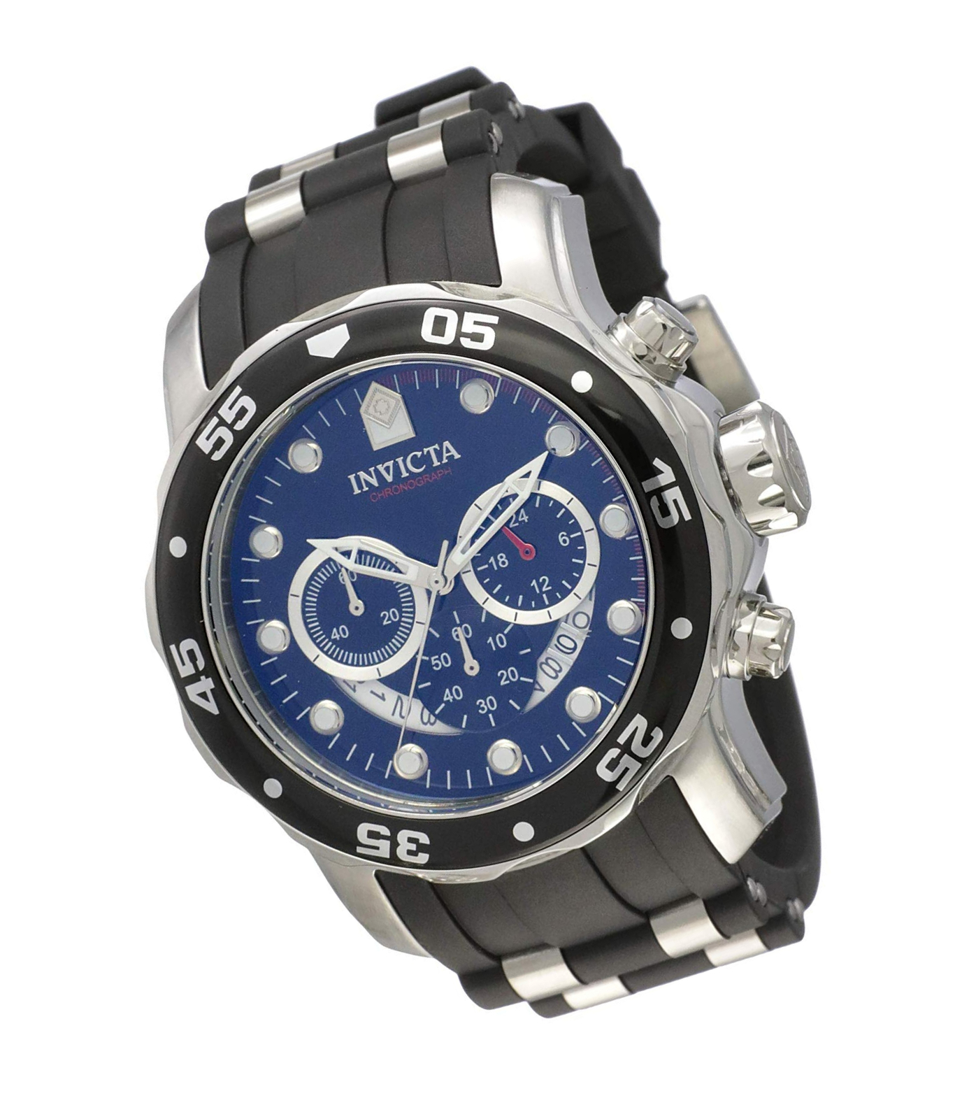 Invicta Men's 6977 Pro Diver Collection Chronograph Black Dial Black ...