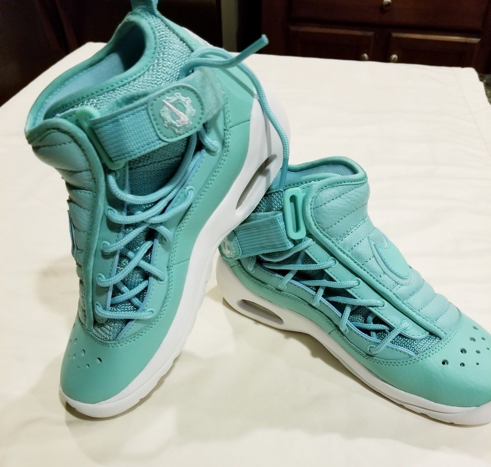 Nike Air Shake Ndestrukt (GS) # AA2888 300 Island Green Dennis Rodman ...