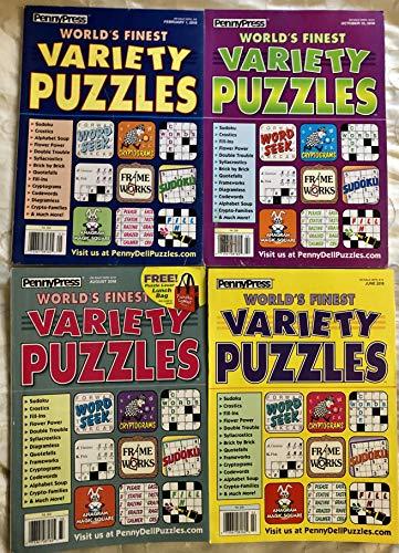 Lot of 4 Penny Press World's Finest Variety Puzzles Word Games Full ...