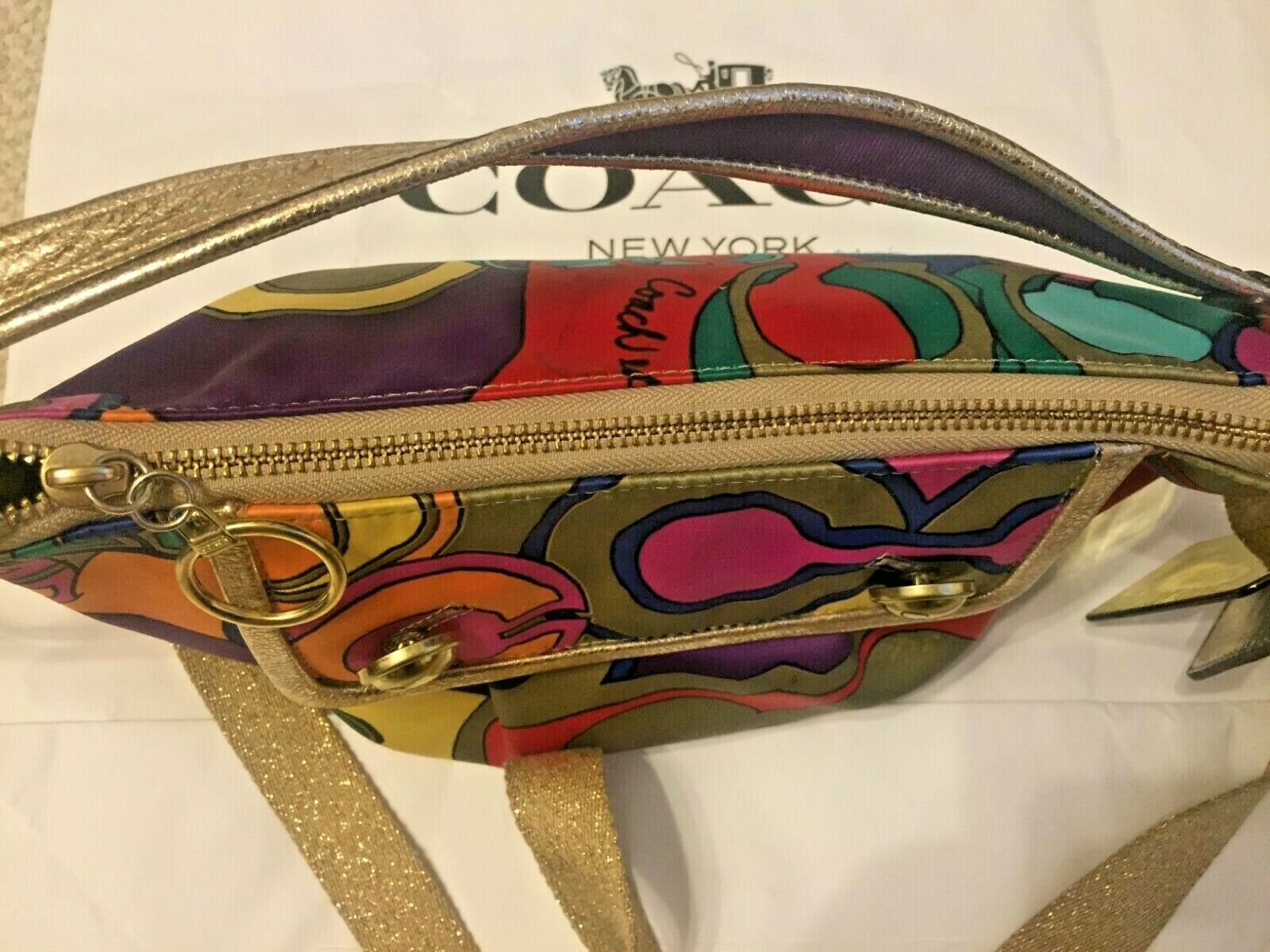Coach Bright Multi-color Fabric Cross-body Shoulder Bag No. F0973-14375 ...