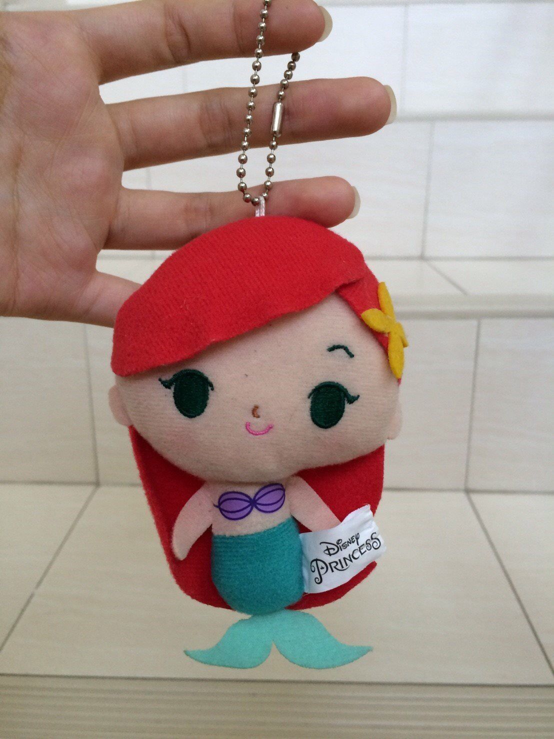Disney Mermaid Plush Doll keychain. Princess Theme. very cute, pretty ...