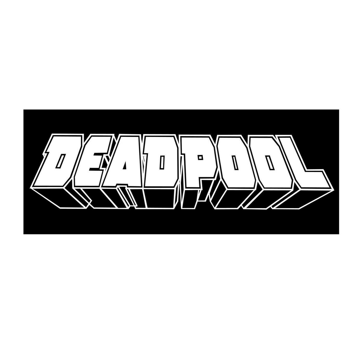 Deadpool Logo White Decal White - Stickers