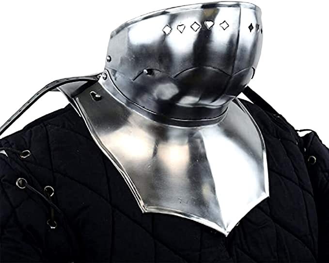 Armor Full Gorget with Bevor - Front Plate and Backplate - 18 Gauge ...