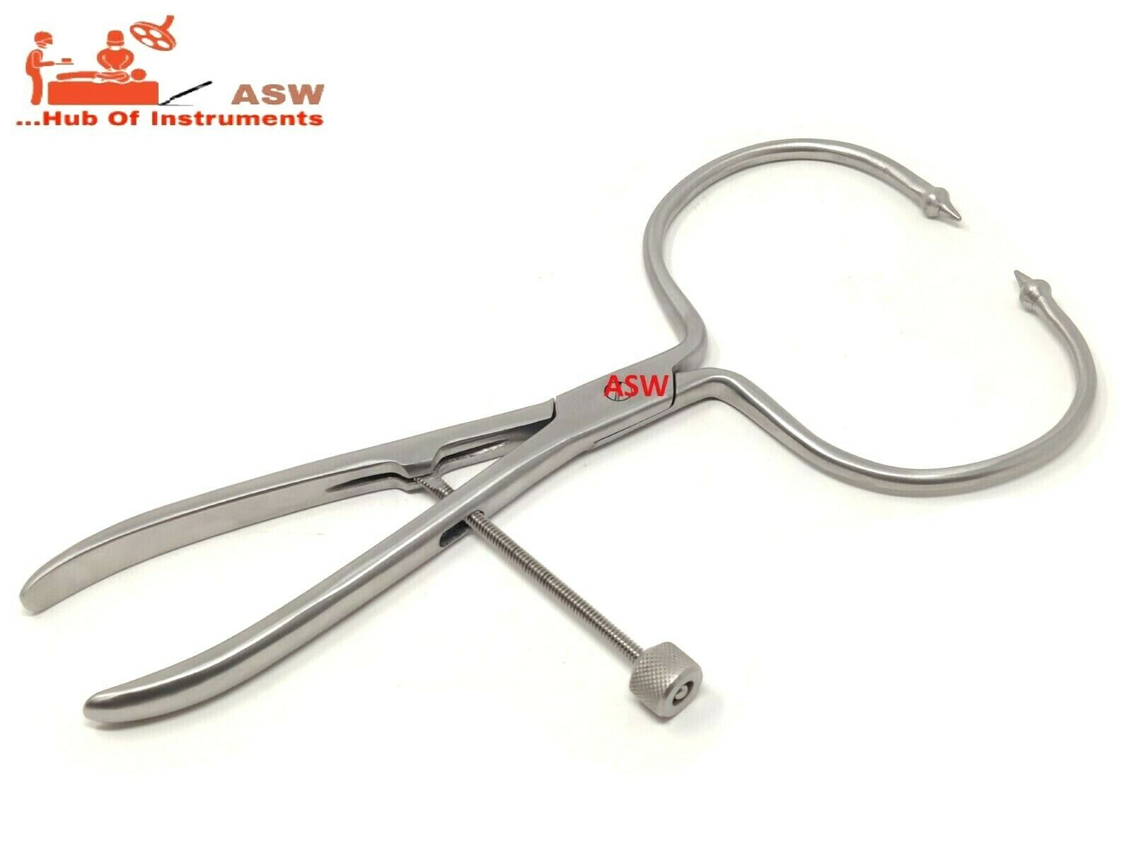 Pelvic Periarticular Bone Clamp Reduction Forceps Ball Tip Orthopedic ...