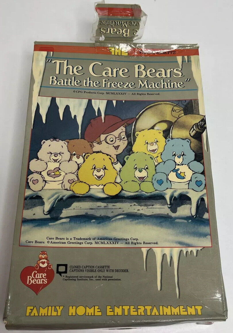 THE CARE BEARS BATTLE THE FREEZE MACHINE (VHS 1984) Family Home Entertainment - VHS Tapes