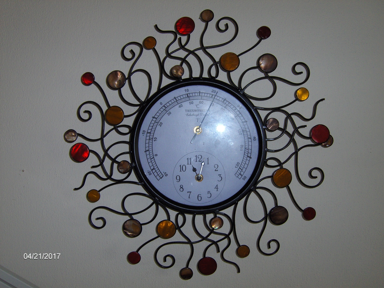 Edinburgh Design Clock Thermometer Unique and 50 similar items