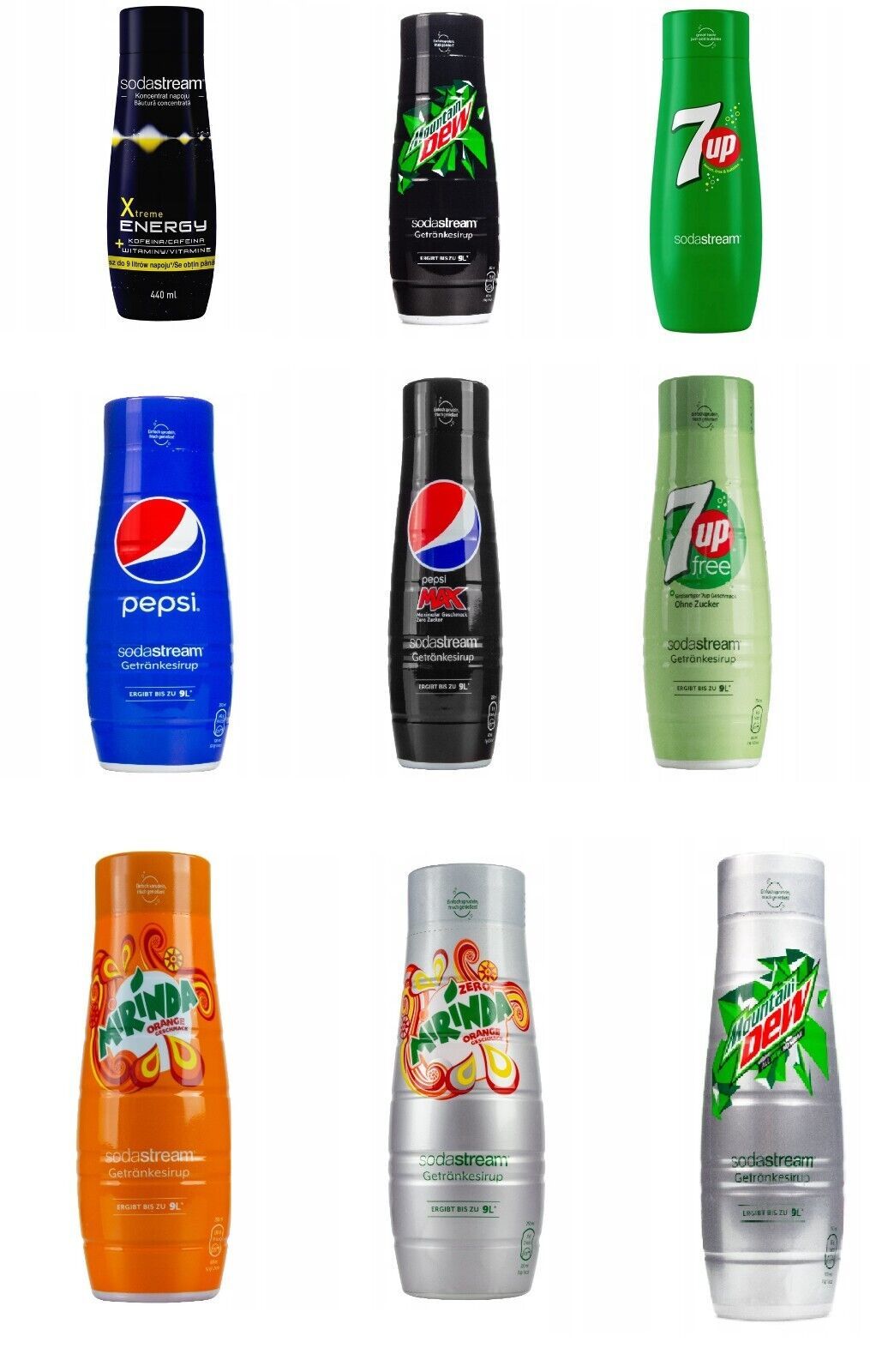 Sodastream Syrup Pepsi Mirinda 7up Flavor Soda Drink Soda Stream ...