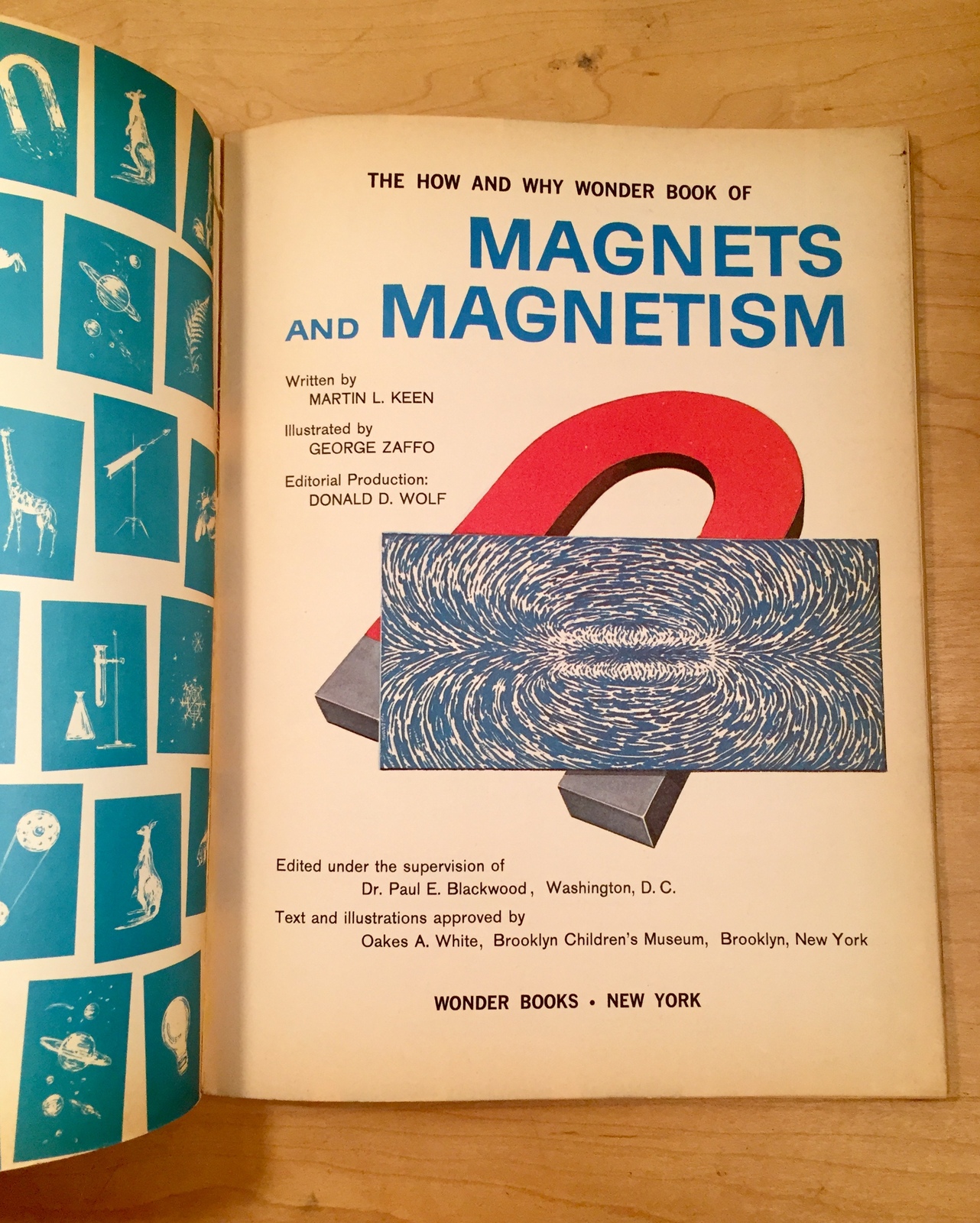 Vintage Childrens book: 1963 How and Why Wonder Book of Magnets and ...