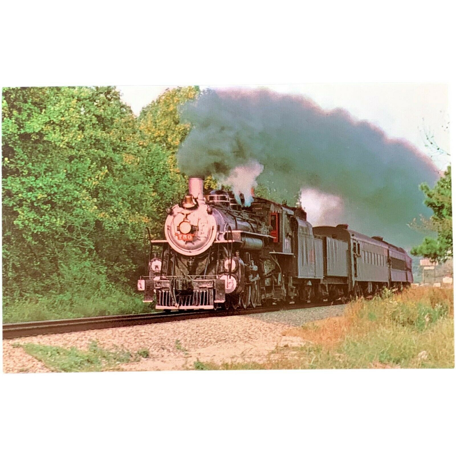 Vintage Postcard train, Locomotive Number 750, Atlanta Chapter, NRHS ...
