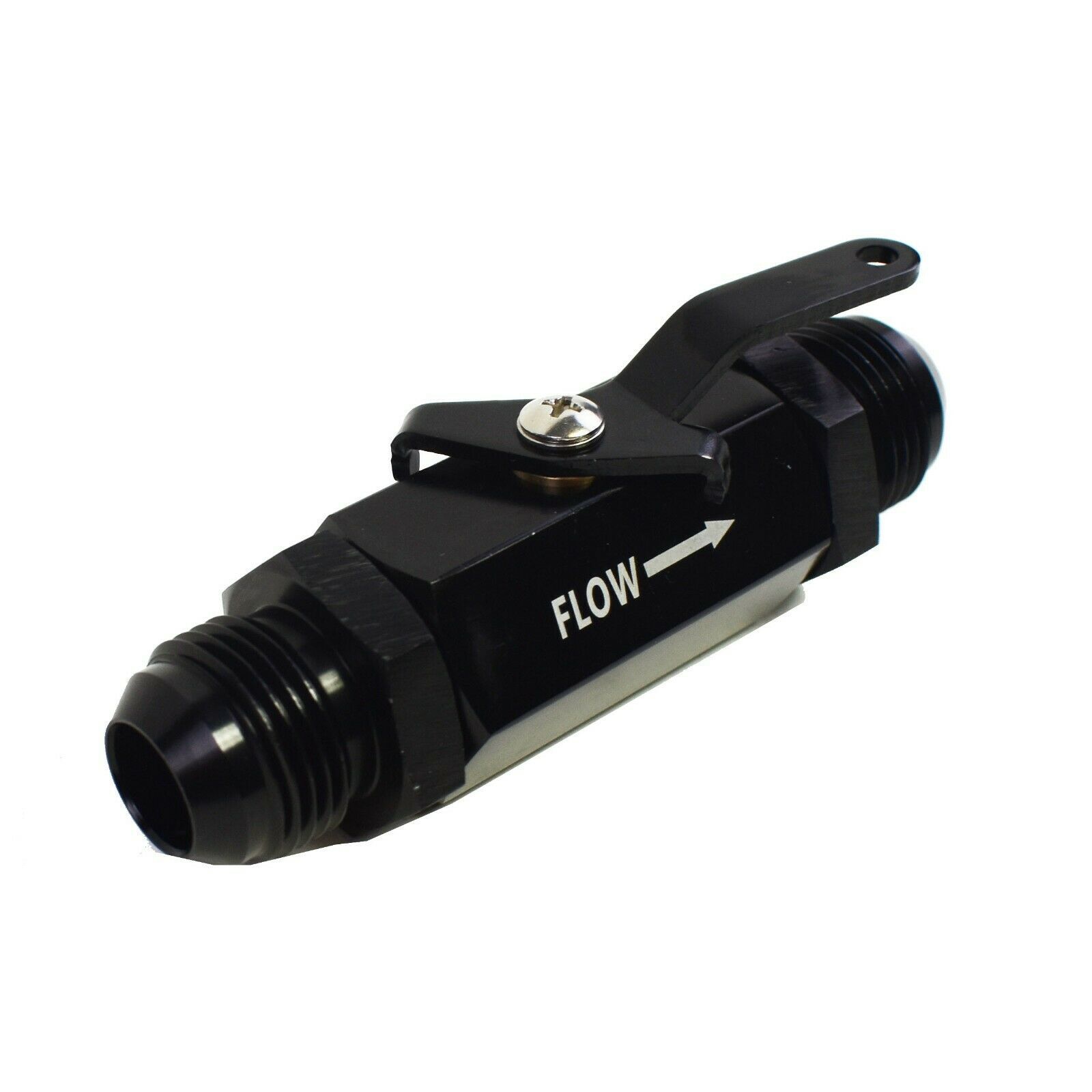 Aluminum Inline Fuel Shut Off Valve Cut Off with Cable Lever -12AN Male ...