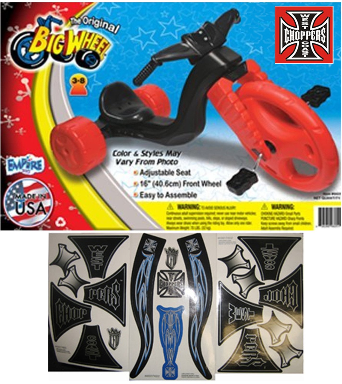 The Original Big Wheel Trike Red/Black Limited Edition for Boys 16" w ...