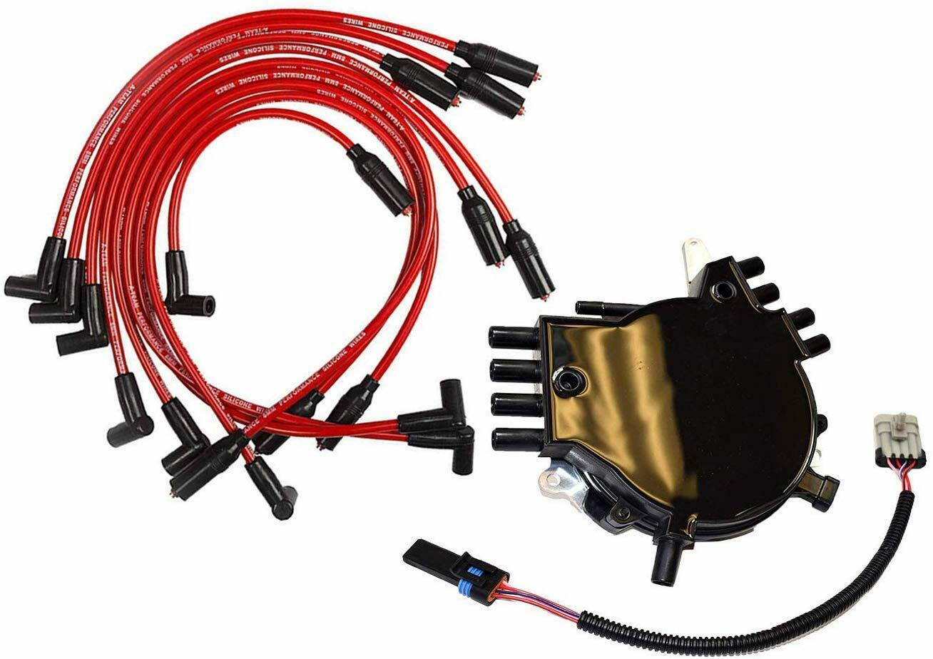 Optispark Spline Drive Distributor Spark Plug Wires Chevy Chevrolet GMC ...