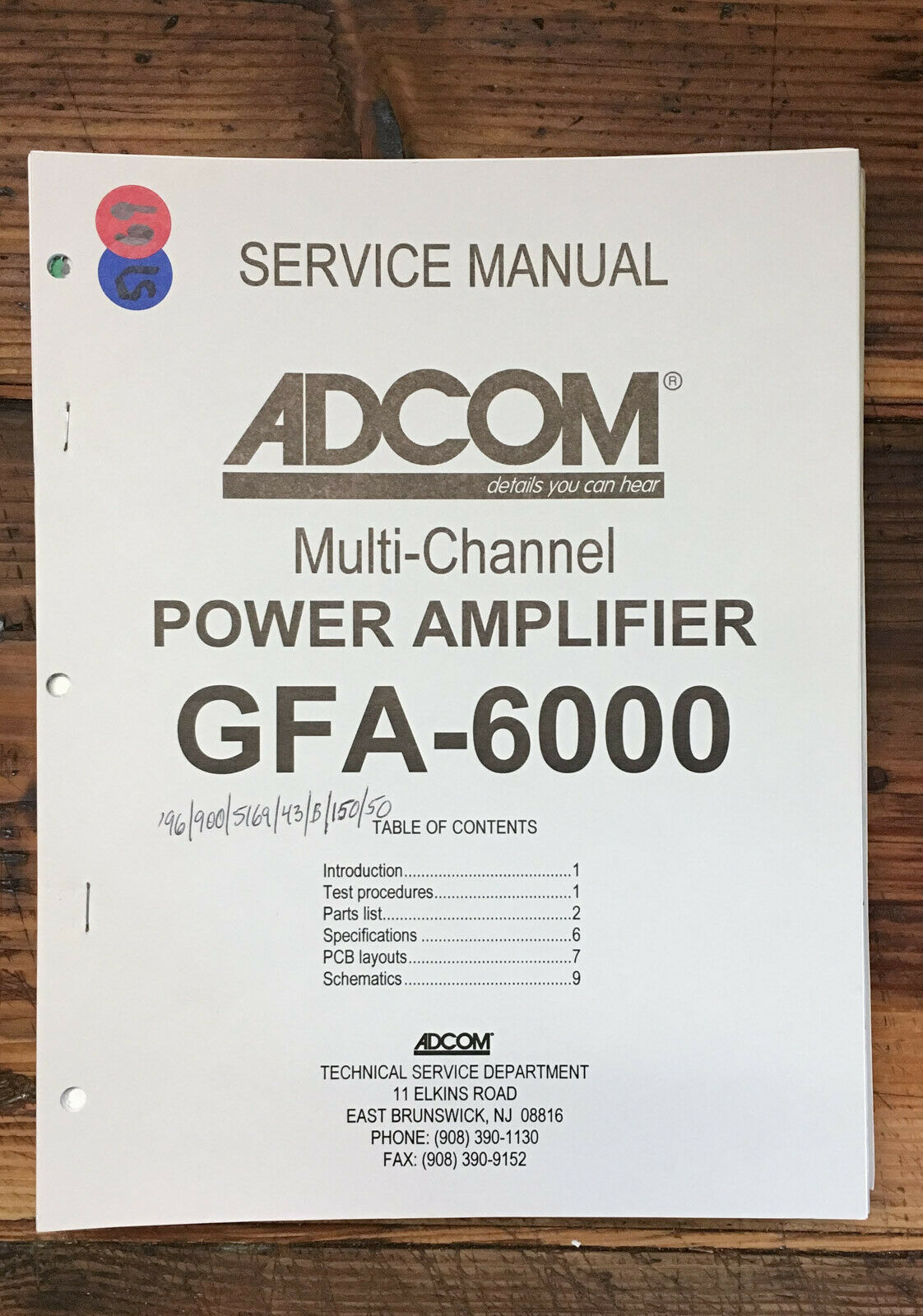 Used Adcom GFA-6000 Multichannel power amplifiers for Sale | HifiShark.com