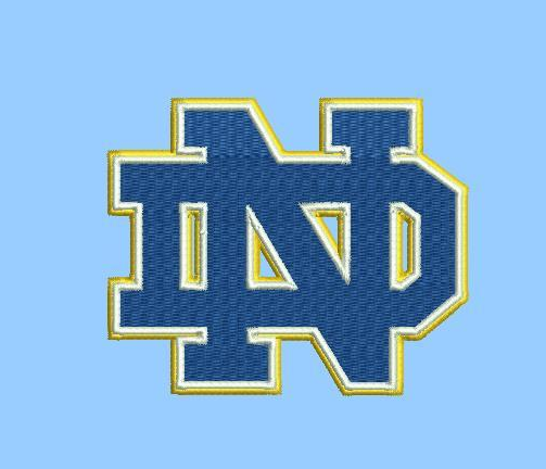 Notre Dame 5 sizes Digitized filled embroidery design Digital Download ...