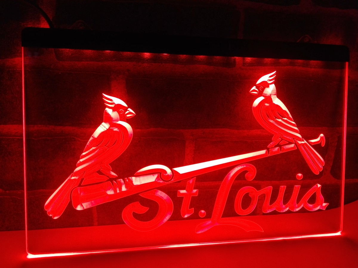 St. Louis Cardinals Birds LED Neon Sign with 7 color to choose - Neon