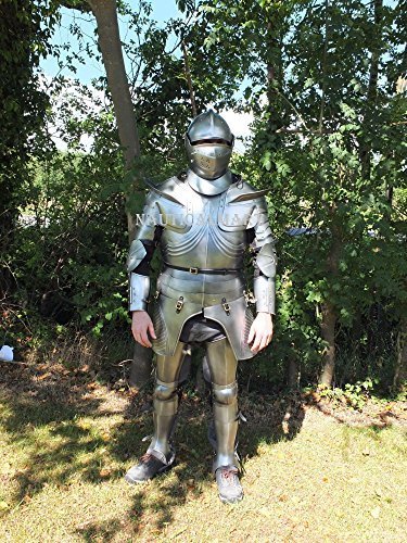 Medieval Reenactment Wearable Knight LARP Full Suit Of Armor - Knives ...