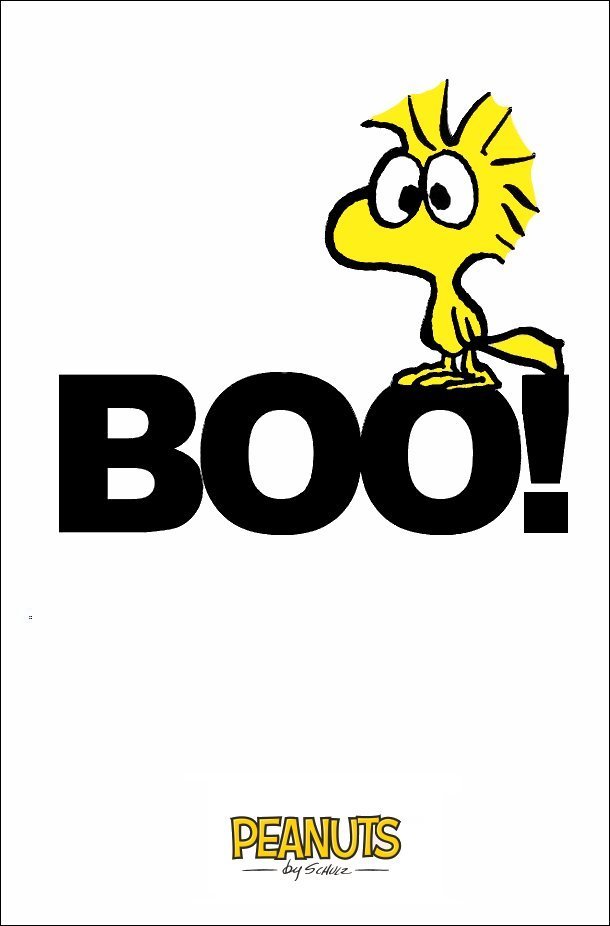 Woodstock Snoopy Peanuts "BOO" Stand-Up Display - Halloween Gift Item ...