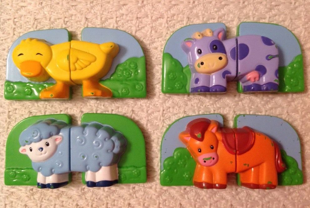 Leap Frog FRIDGE FARM MAGNETIC ANIMAL Barn Complete Chick Pig Horse ...
