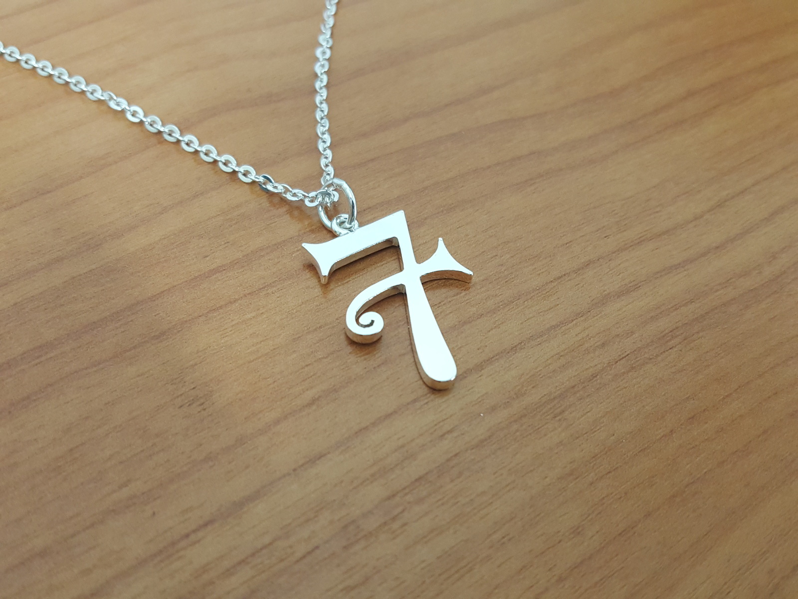 Pendant - Lucky 7 - Remembrance Symbol - 925 Silver - Handmade ...
