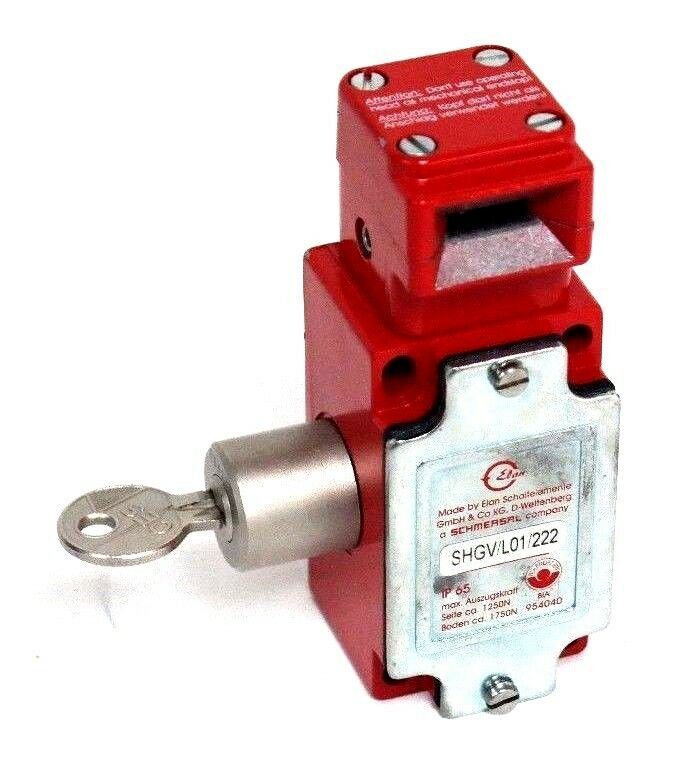 NEW SCHMERSAL SHGV/L01/222 KEY TRANSFER SYSTEM SWITCH AND ACTUATOR KEY ...