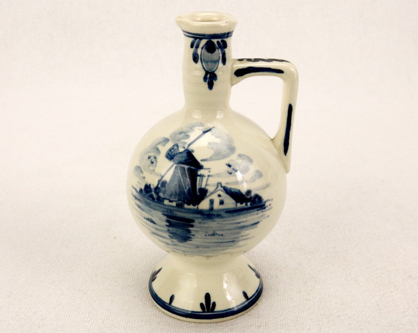 P. Hoppe Delft Blue Porcelain Cruet, Vintage Amsterdam Holland, Oil ...