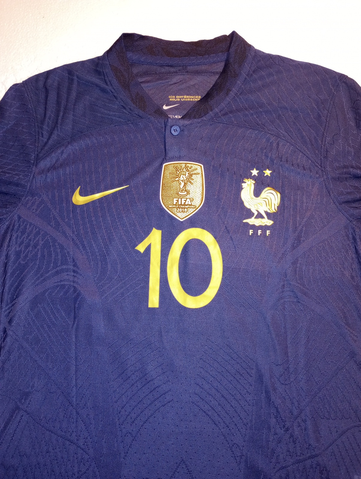 Kylian Mbappe France 2022 World Cup Match Slim Home Long Sleeve Soccer Jersey - Soccer-World Cup