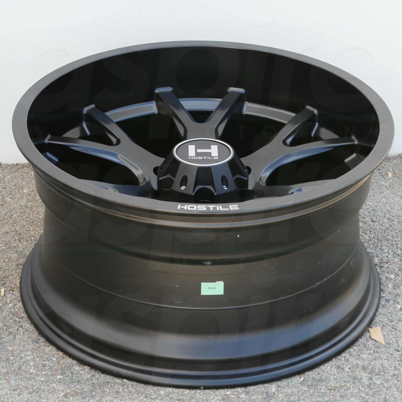 One 20x10 Hostile H113 Rage 6x135 -19 Full Black Wheels Rims - Wheels