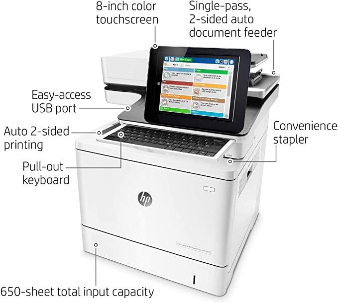 HP Color Laserjet Pro M577F All In One B5L47A Copy Print Scan Fax 508A ...