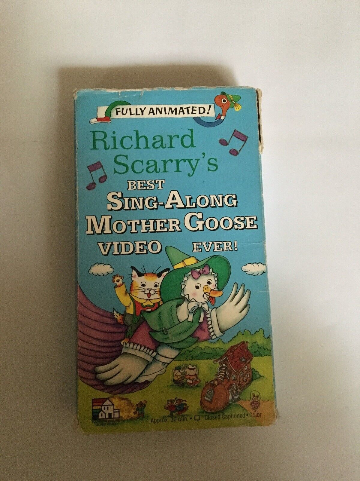 Richard Scarrys Best Sing-Along Mother Goose Video Ever RARE (VHS, 1994 ...