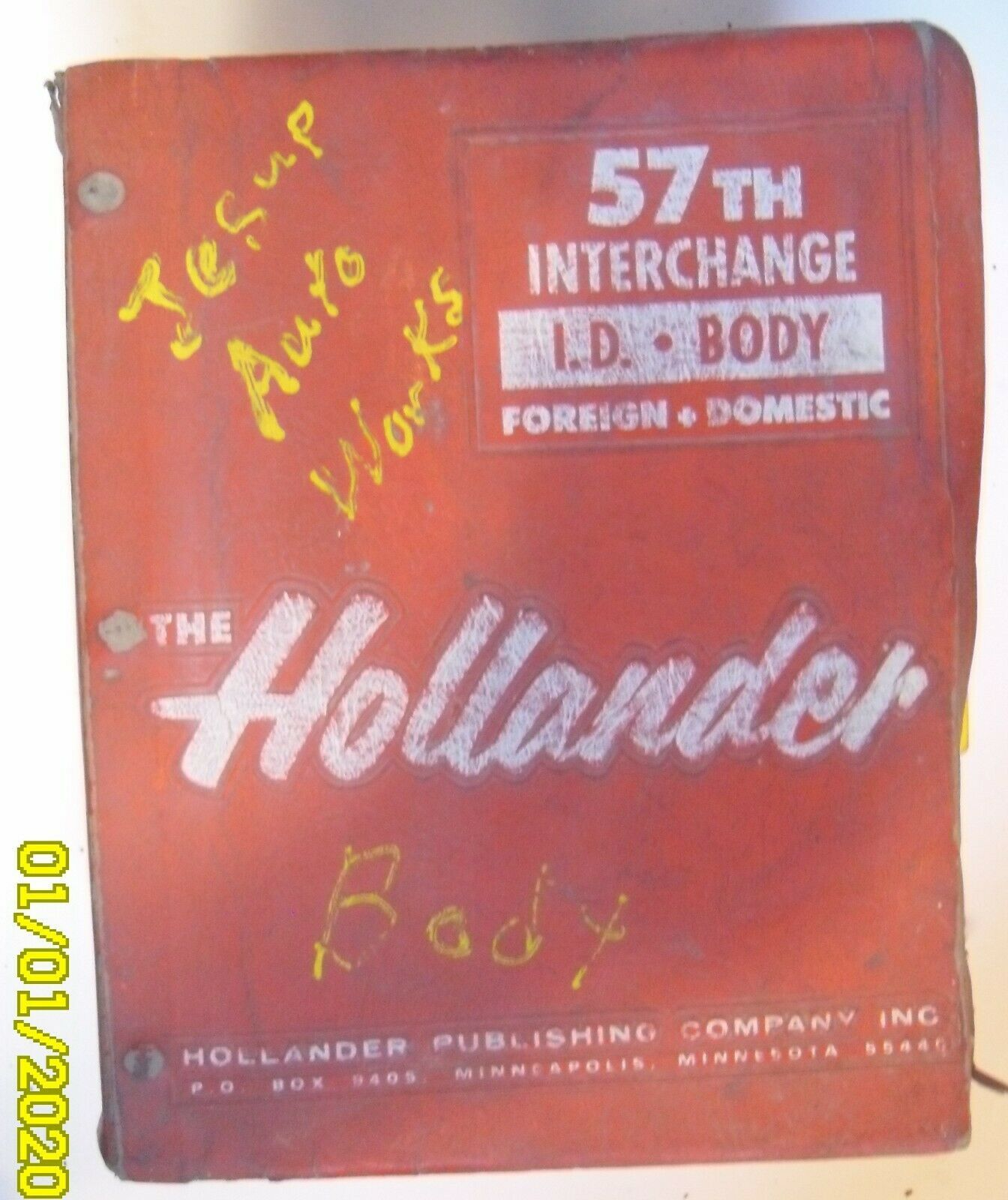 Hollander 57th Edition Interchange Manual and 50 similar items