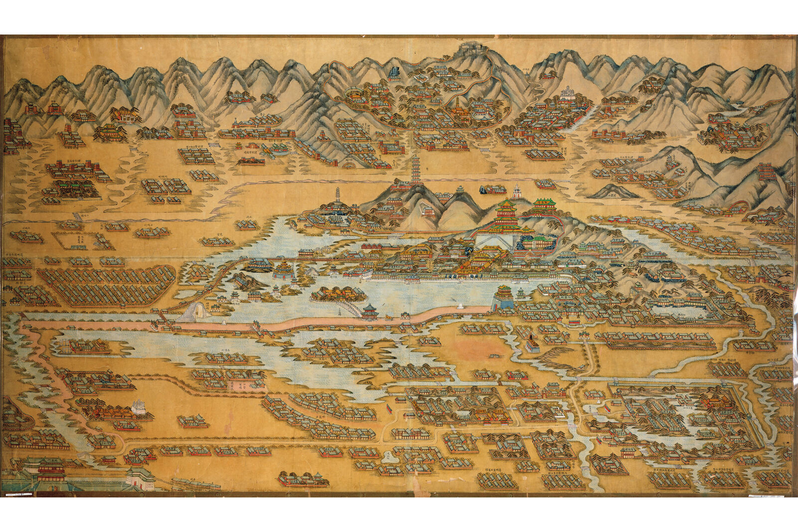 Map of Beijing, China; 19th Century; Antique Map; Custom Printed ...