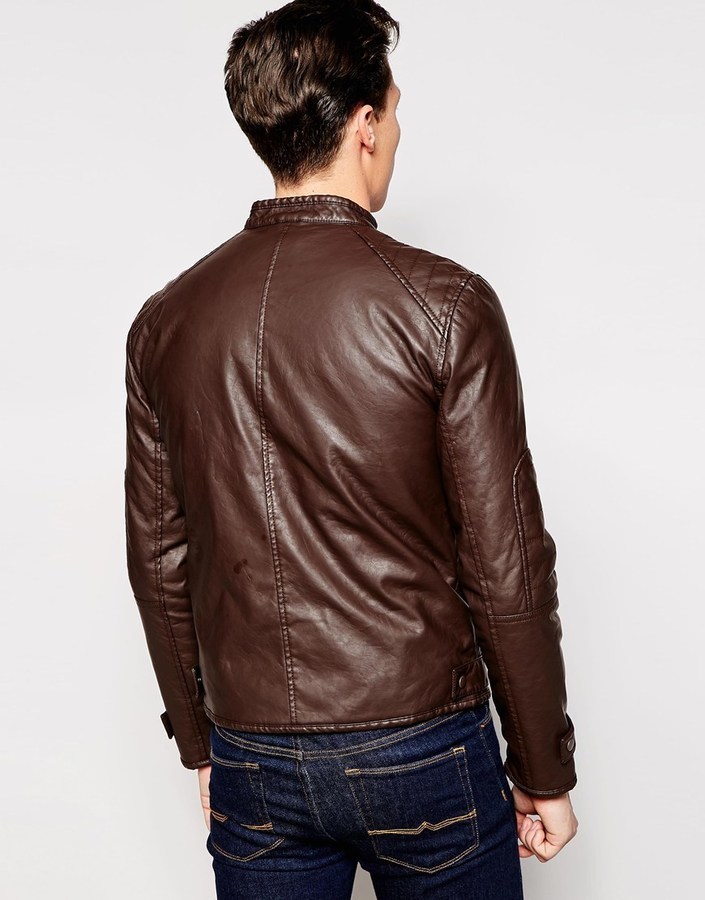 Design Man genuine Handmade men leather jacket real leather jacket for ...