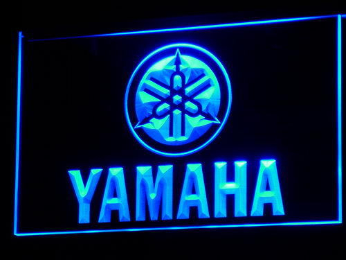 Yamaha Racing Motorcycle 3D LED Neon Sign Light Plate Flag Club Man ...