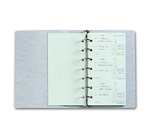 ABC Business Check Stub Binder Holder, 3-On-A-Page, Holds 1200-1500 ...
