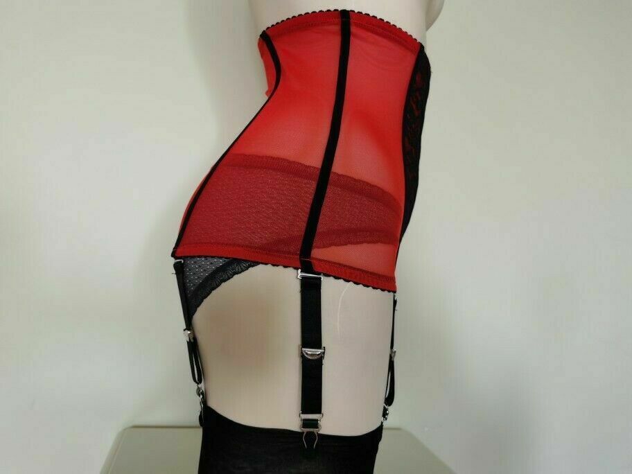 Women Boned Waist Cincher Body Shaper Removable Garter Belt Adjustable ...