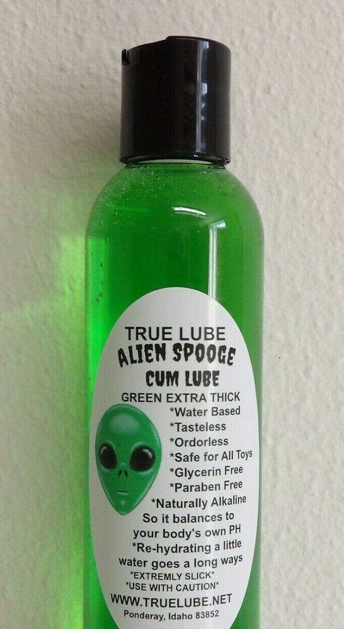 True Lube Alien Spooge Cum Lube Water Based Personal Lubricant 8oz Free ...