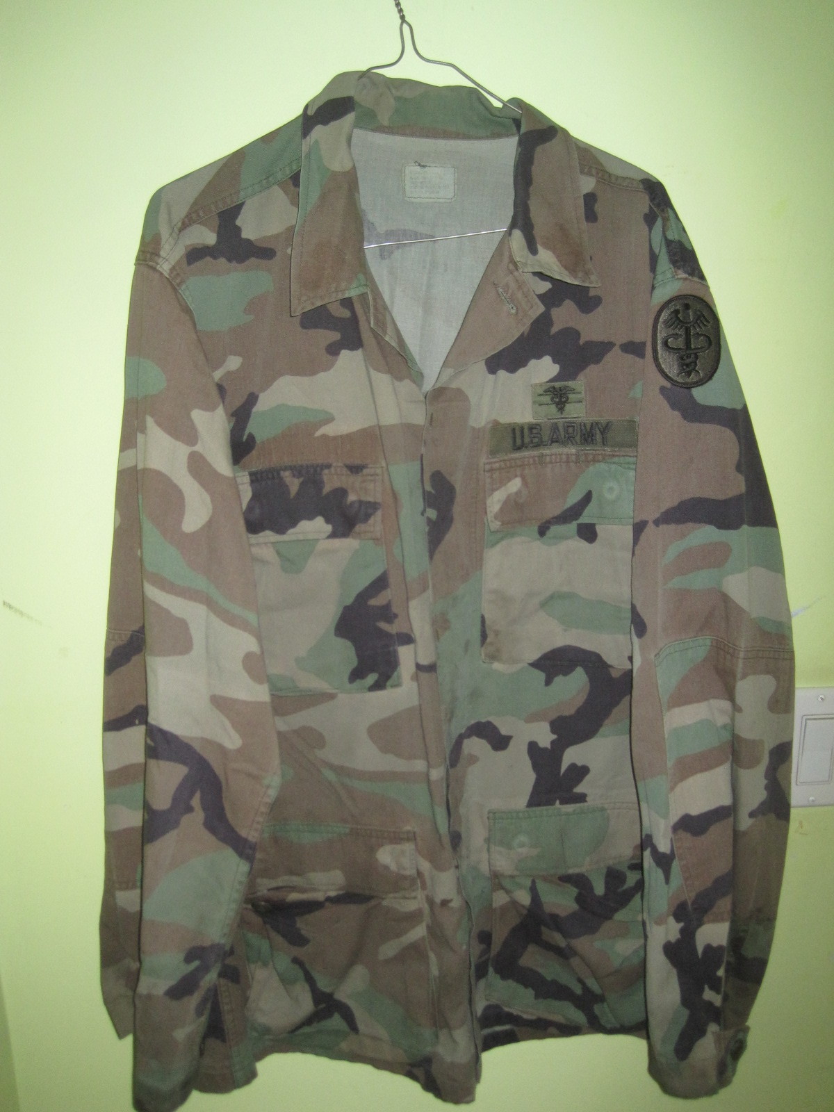 Vintage 90s US Army Medical Command Doctor BDU Wodland Camouflage ...
