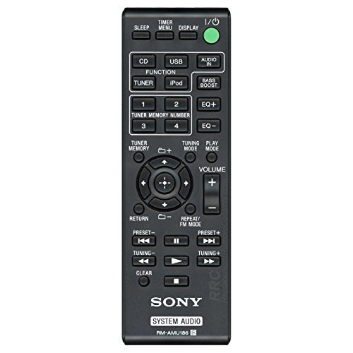 Original Sony Rm-amu186 Music System Remote Control (Rmamu186 ...