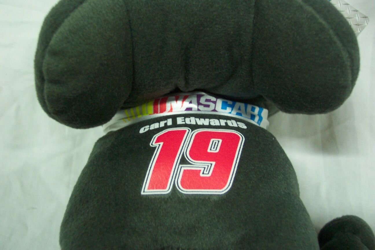 Nascar CARL EDWARDS #19 GRAY BULLDOG 10" Plush Stuffed Animal NEW ...