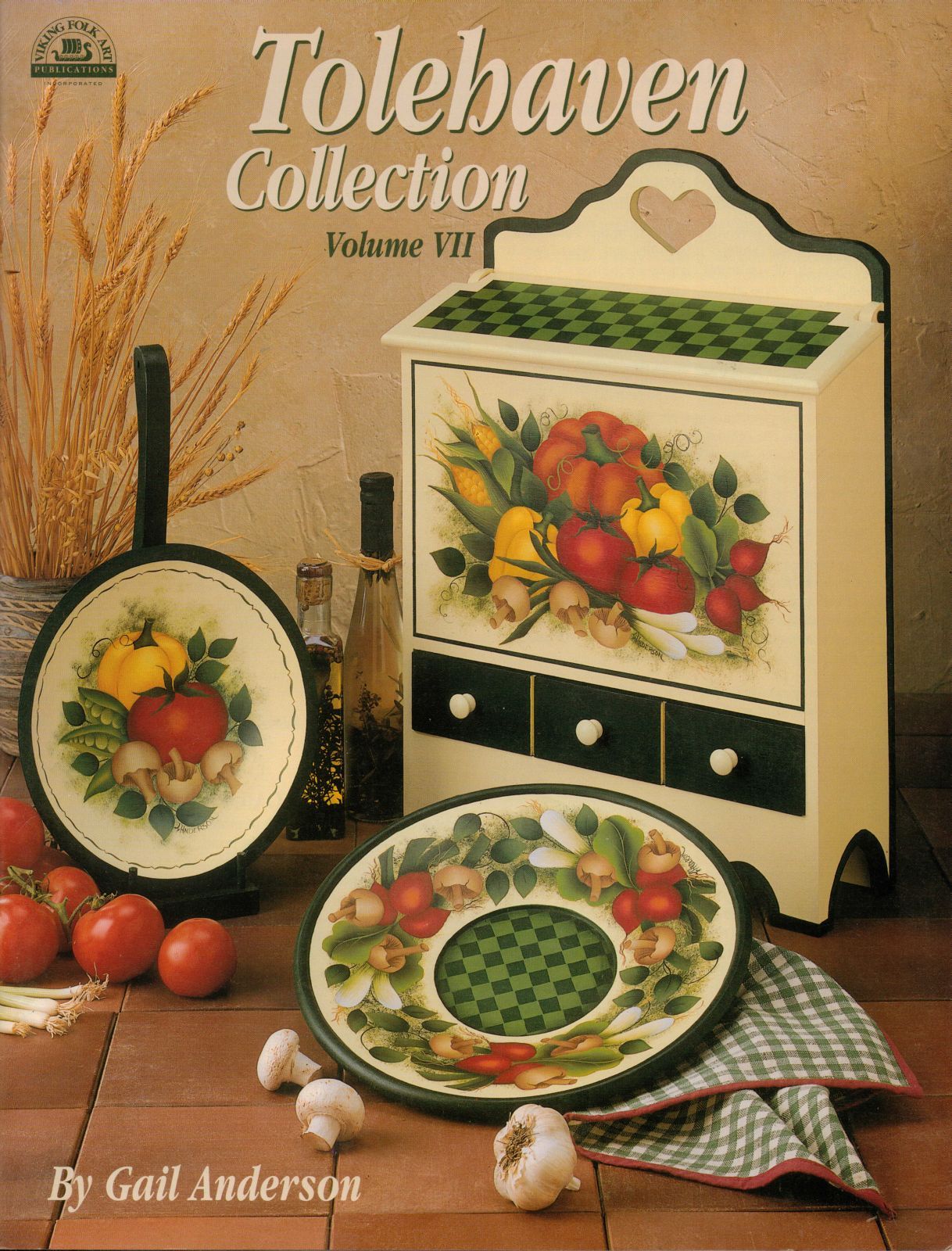 Tole Decorative Painting Tolehaven V7 Gail Anderson Folk Art Book Fruit ...