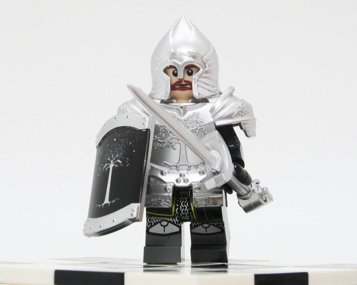 Lord of the Rings Gondor Soldier Armored Swordsman Minifigures ...