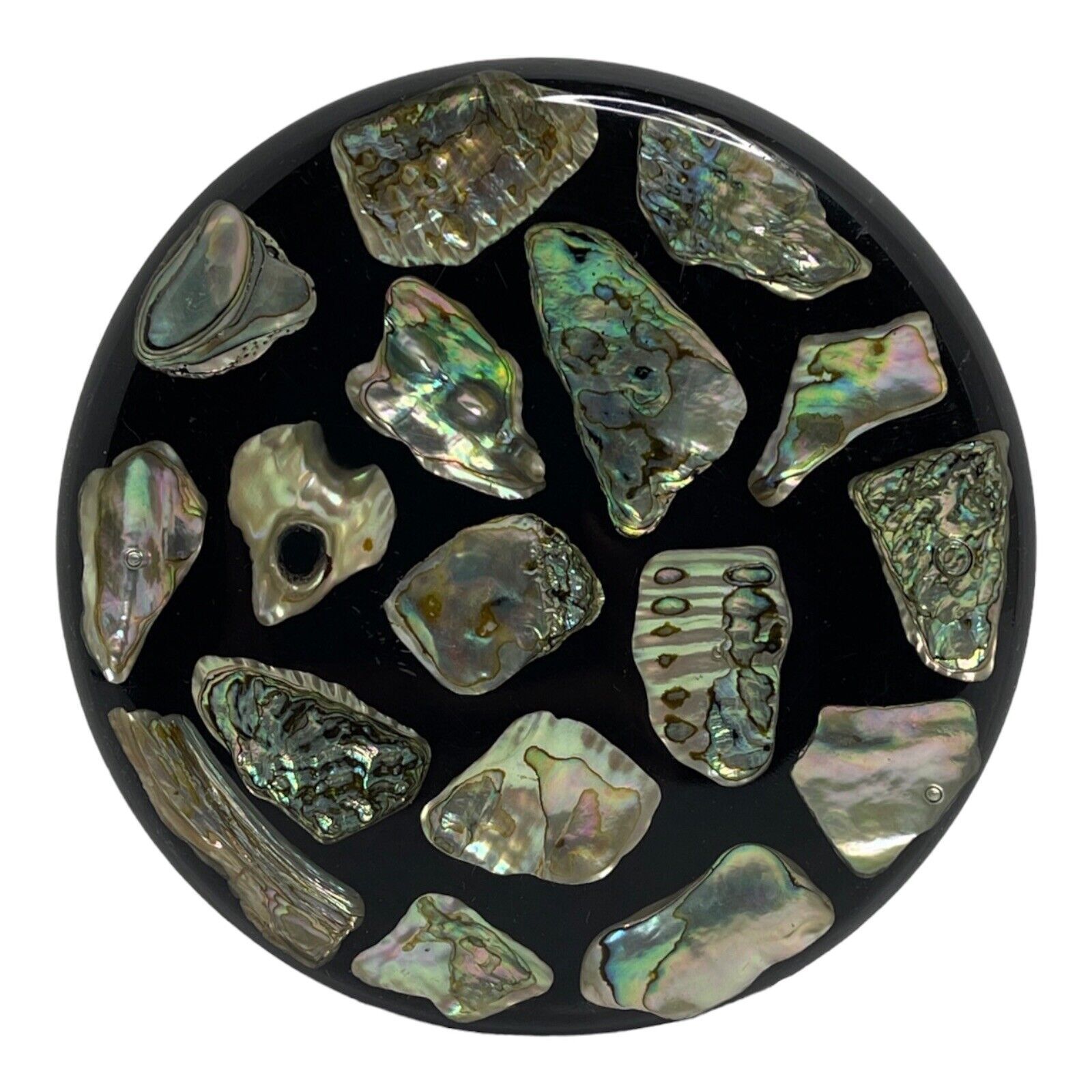 Vintage Abalone Shell Lucite Trivet Hot and 50 similar items