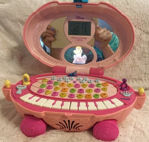 Vtech Disney Cinderella Princess Carriage Laptop w 8 Interactive ...