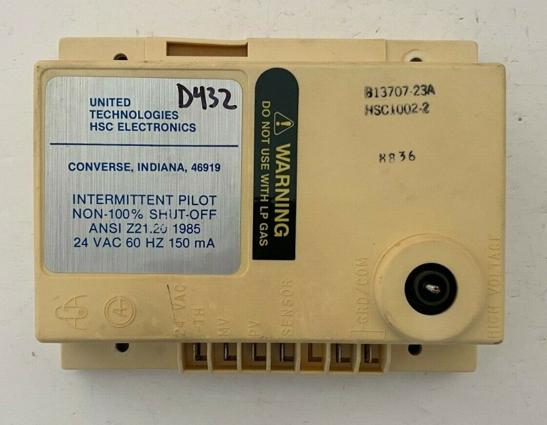 United Technologies B13707-23A Intermittent Pilot Control Module ...