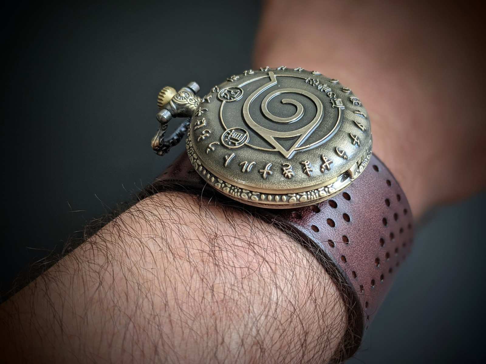 Naruto Weapon Konoha Ninja Village Watch, Steampunk Watch, Genuine ...