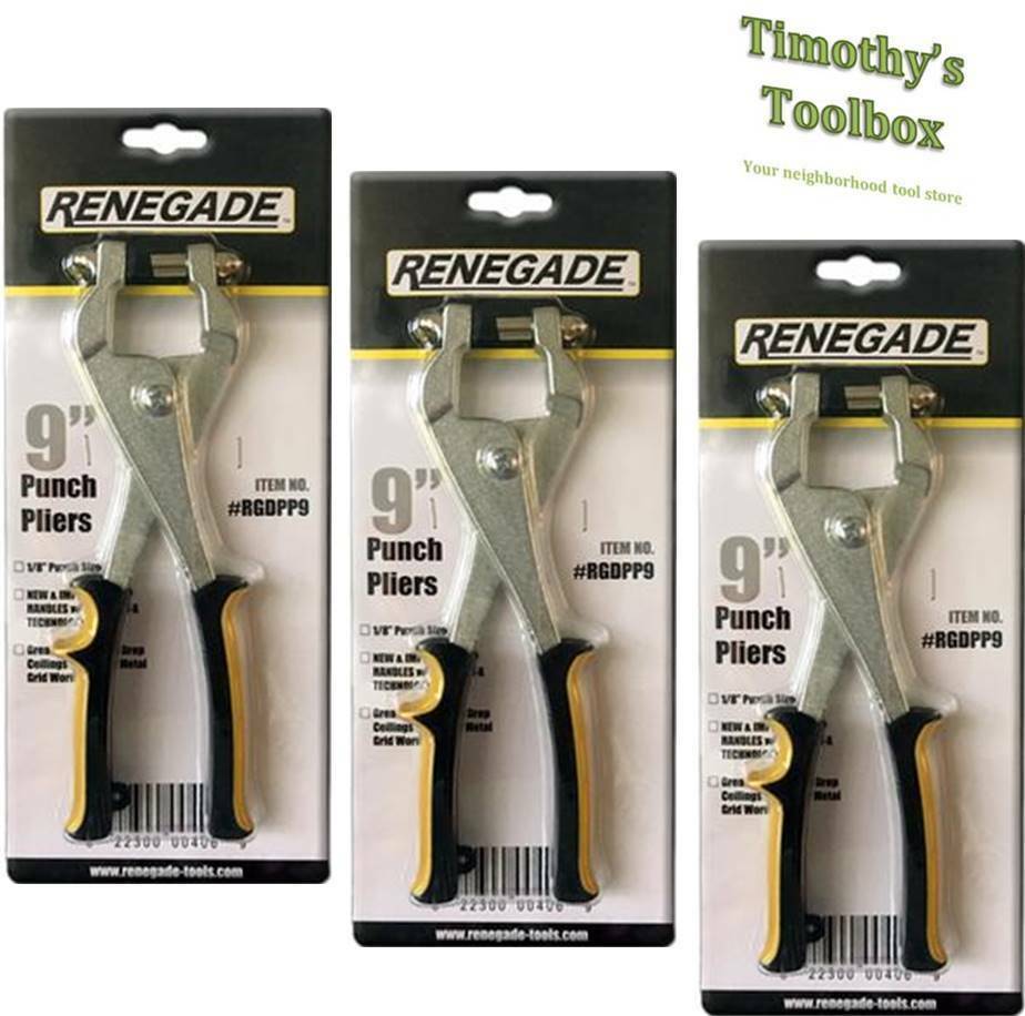 Renegade Professional Punch Pliers for Drop Ceilings and Metal Grid - 3 ...